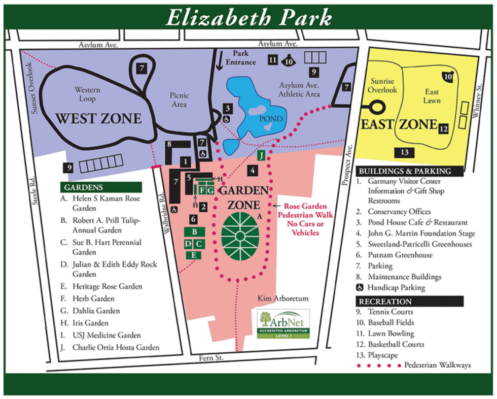 Directions and Parking | Elizabeth Park Conservancy